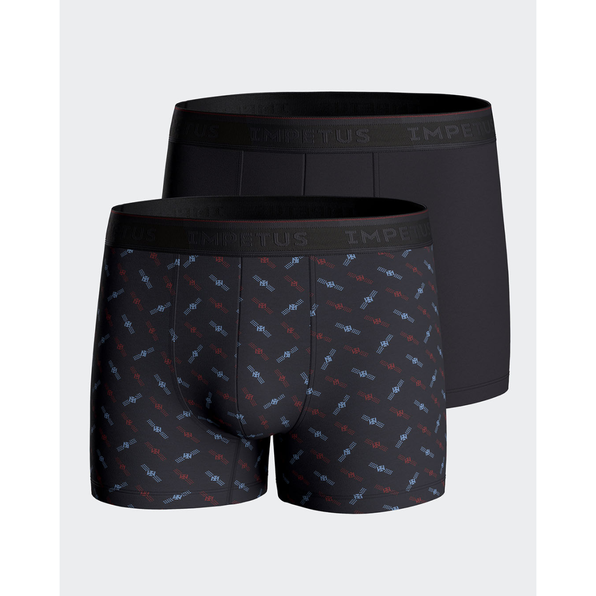 Pack of 2 plain boxers in Cotton Modal - M77-IM1221M77P2-NB039 - IMPETUS