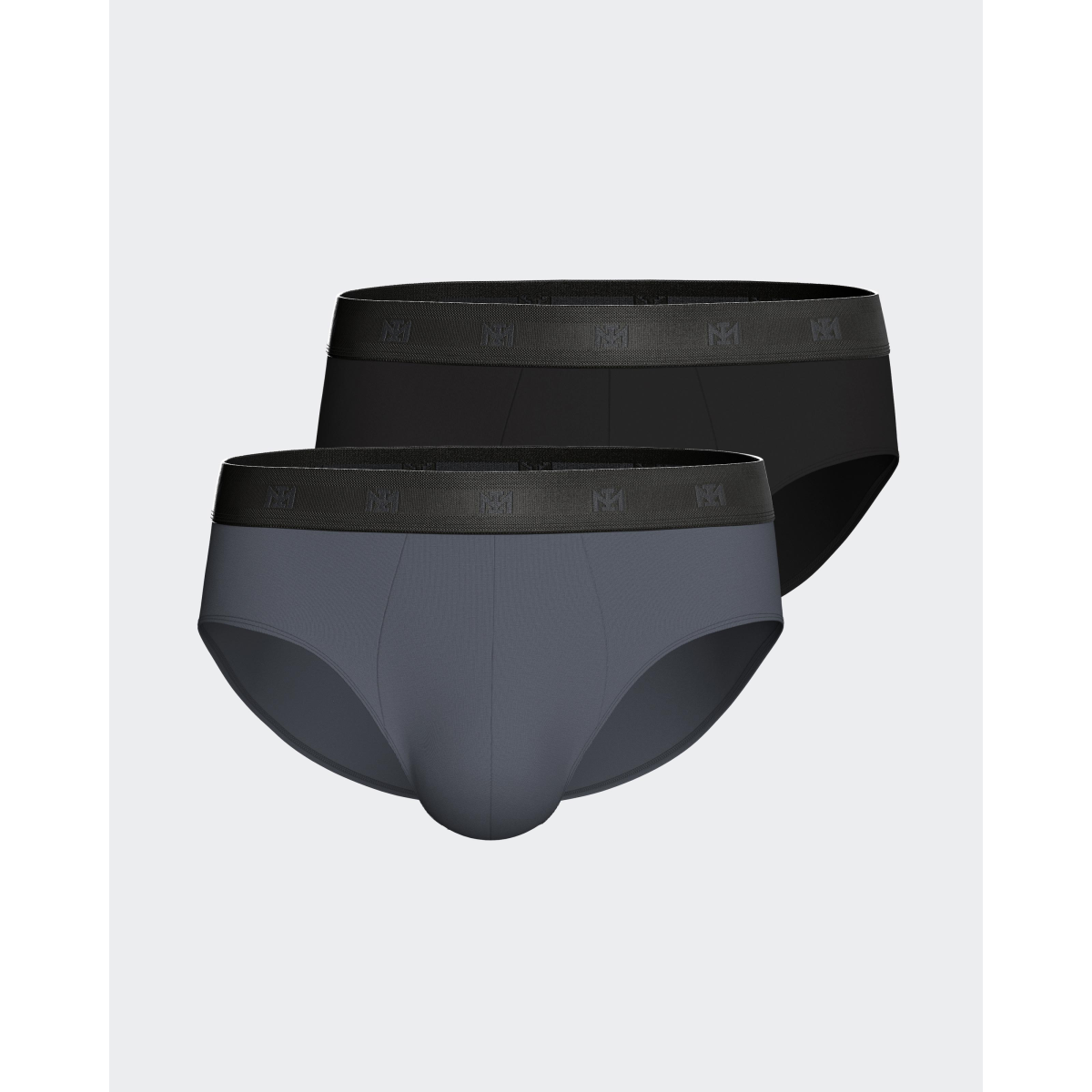 Pack of 2 men's briefs in Lyocell - N65-IM1121N65P2-GY033 - IMPETUS