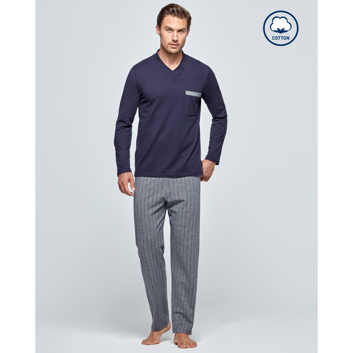 Pyjama cardé - Camões - F64-4586F64-F86 - IMPETUS